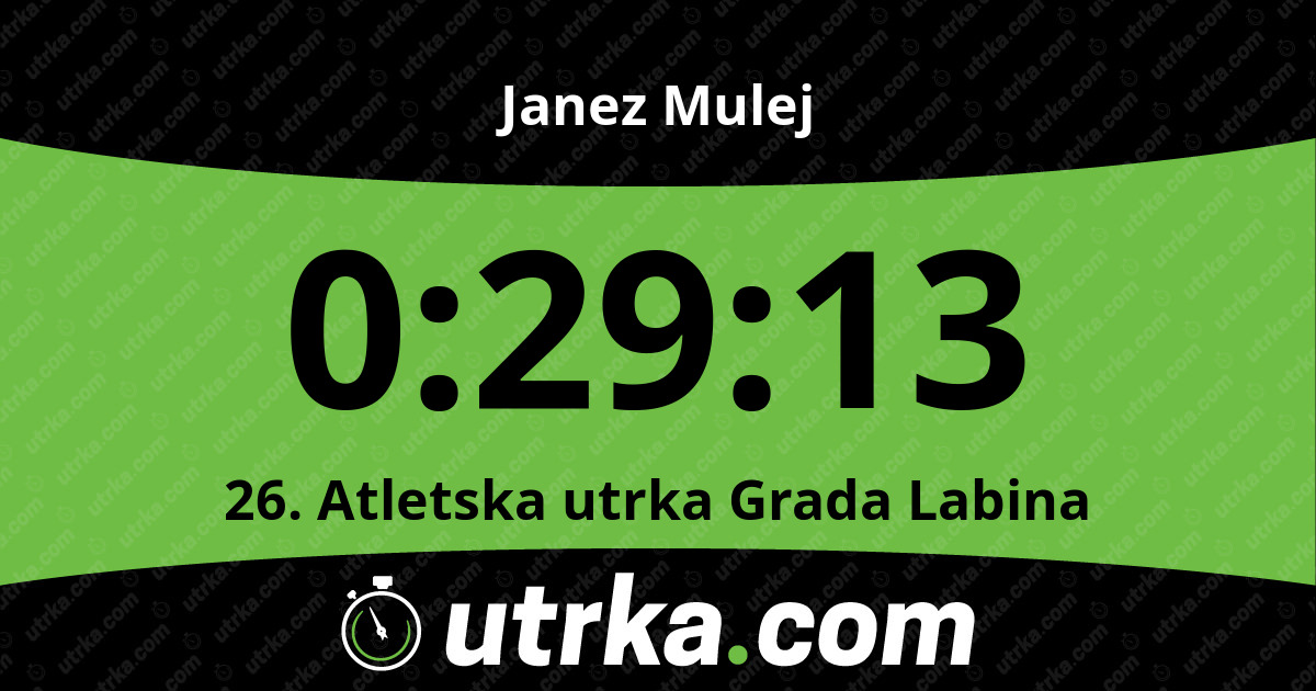 Janez Mulej - 26. Atletska utrka Grada Labina - utrka.com