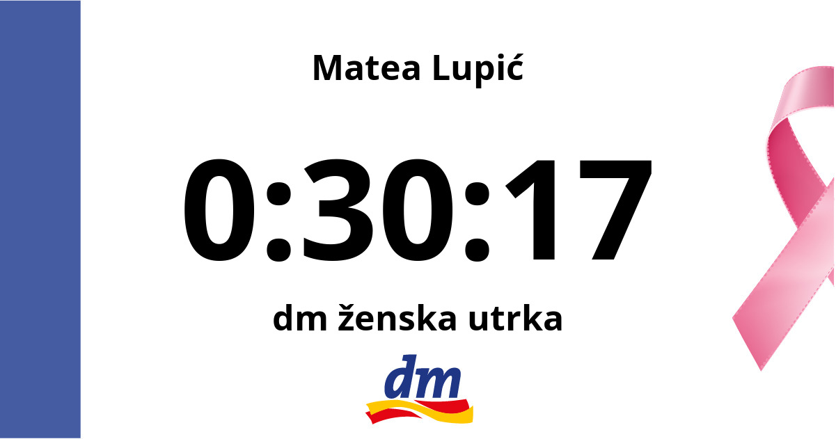 Matea Lupić - dm ženska utrka - utrka.com